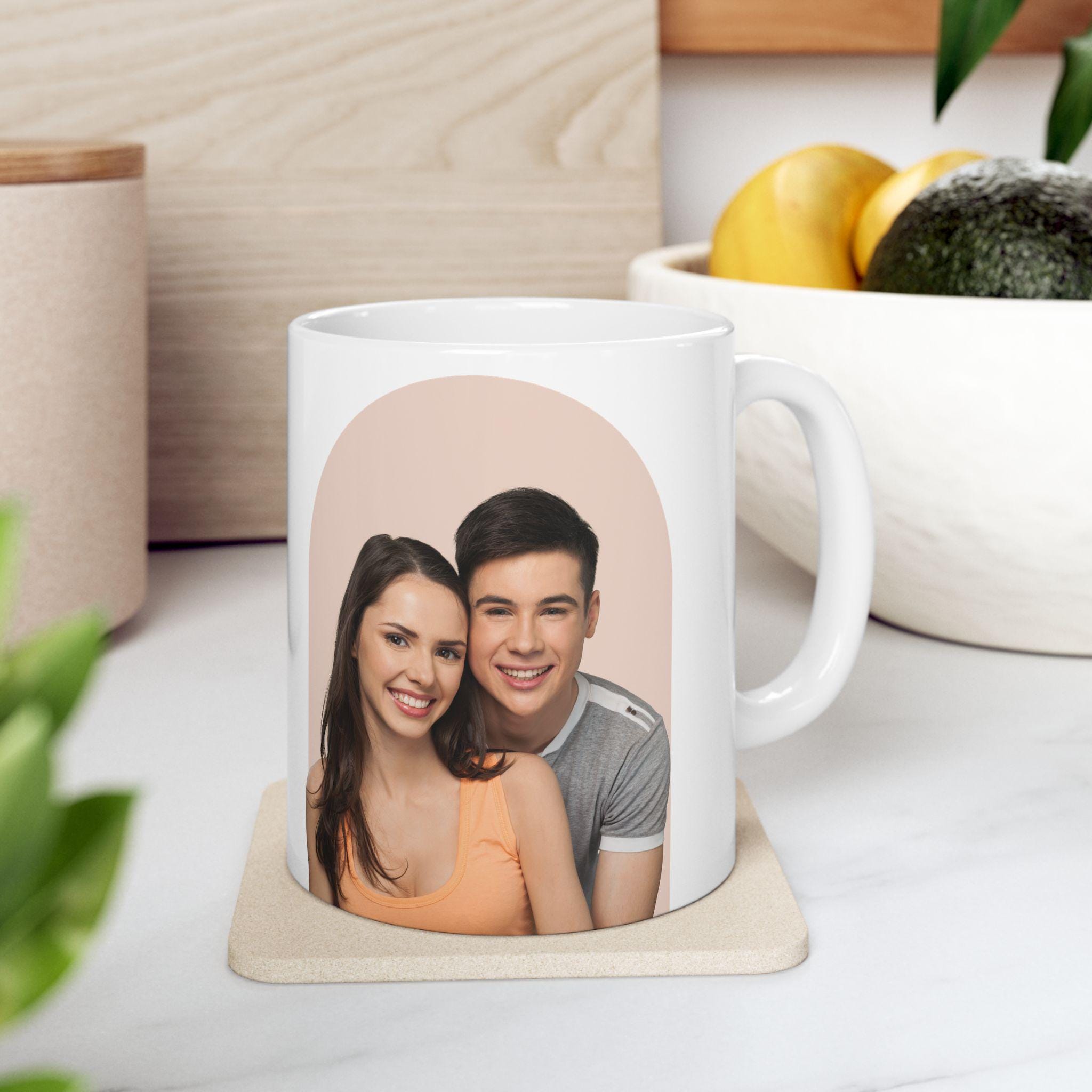 Personalized Ceramic Couple Mug – Romantic Gift for Anniversaries ...