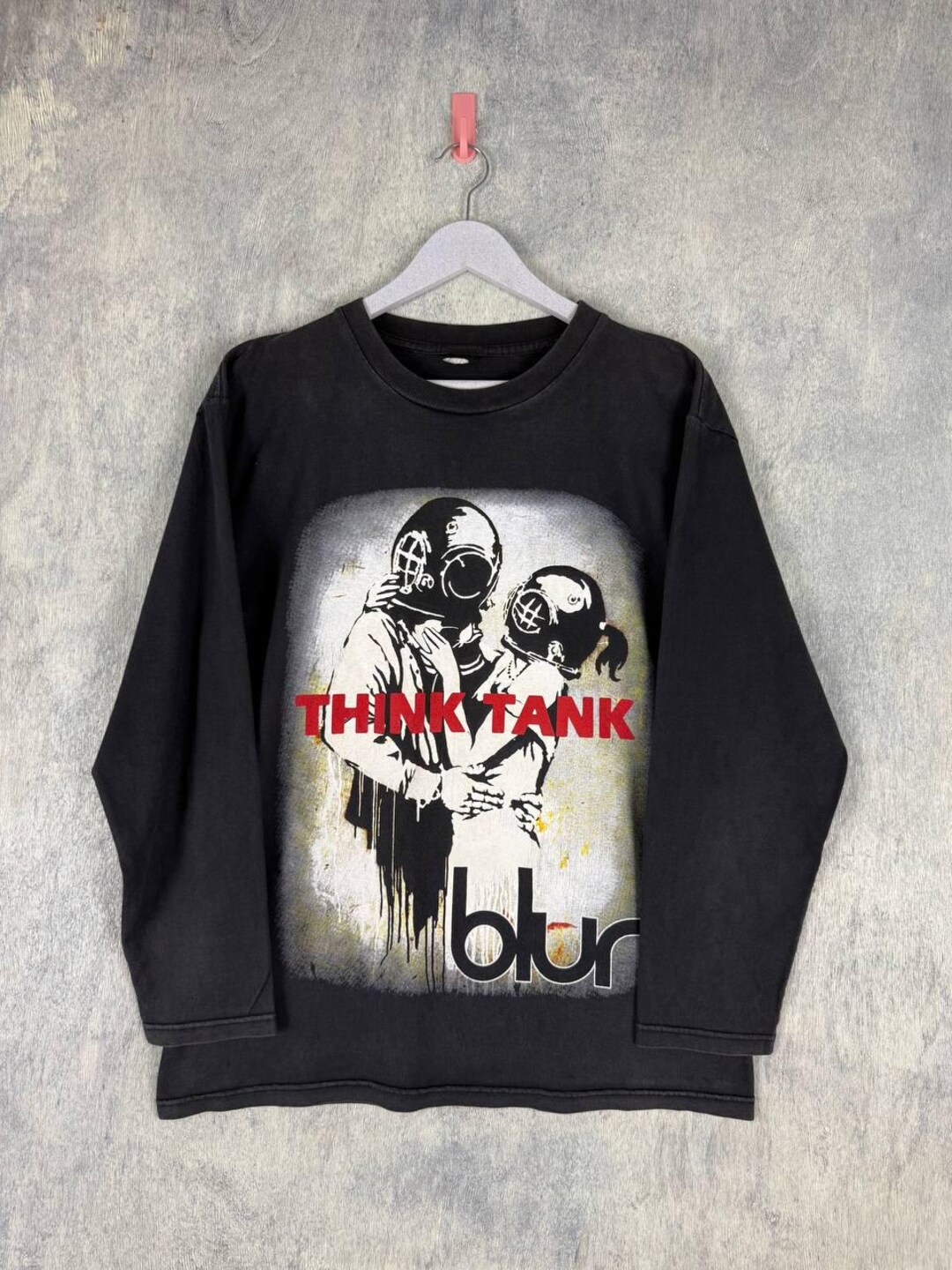 Vintage 90s Bootleg BLUR THINK TANK Long Sleeve T Shirt Rare - Etsy