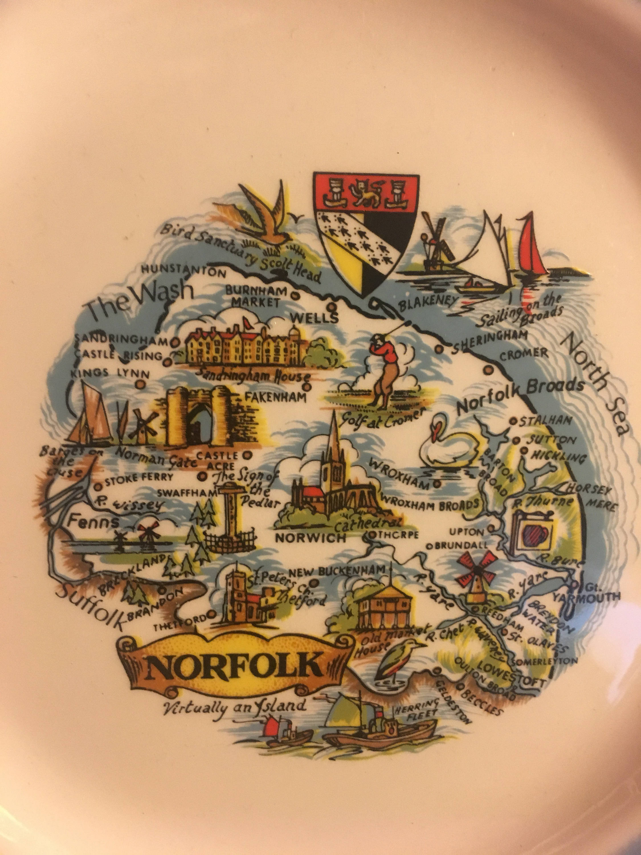 1970's Norfolk & North Wales Decorative Plate Pair Wedding | Etsy