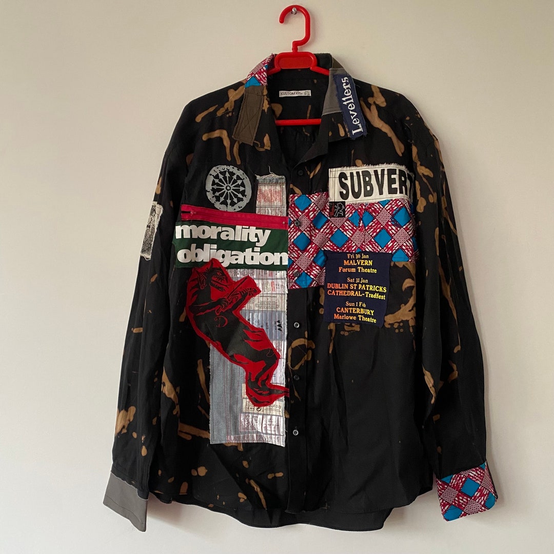 Levellers Custom 2XL Unisex Punk Anarchy Stage Shirt. 18.5” Collar ...