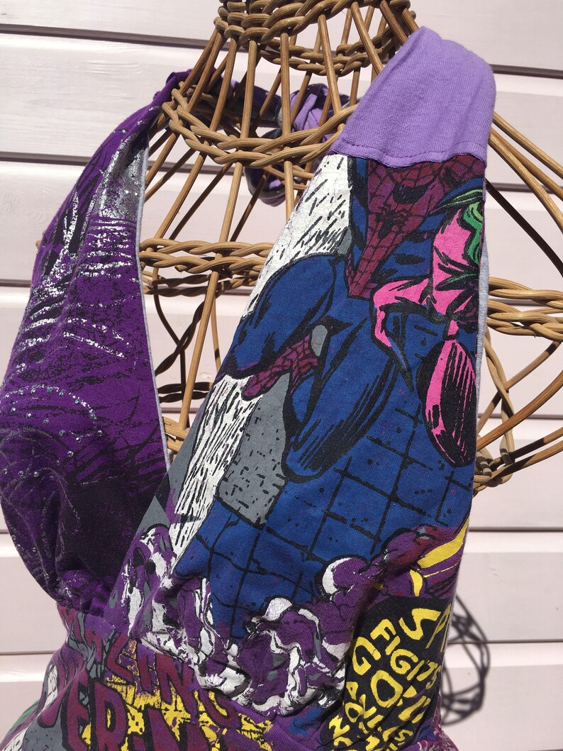 Red Mutha Spider-man Marvel Purple Lilac Floral Comic Con | Etsy