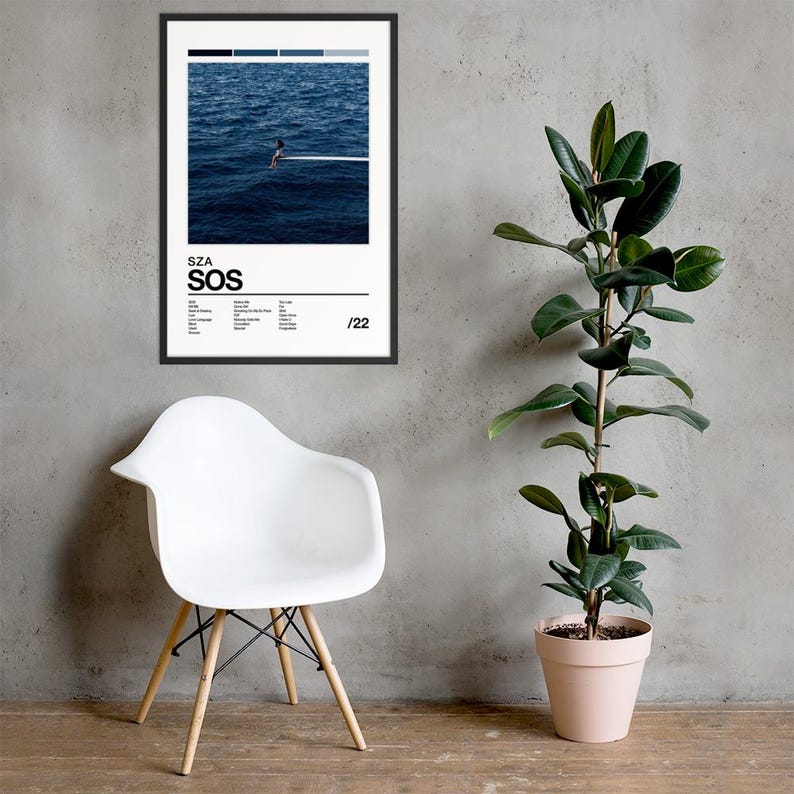 SZA SOS Album Poster - Iconic R&B Music Artwork, SZA Fan Art for ...