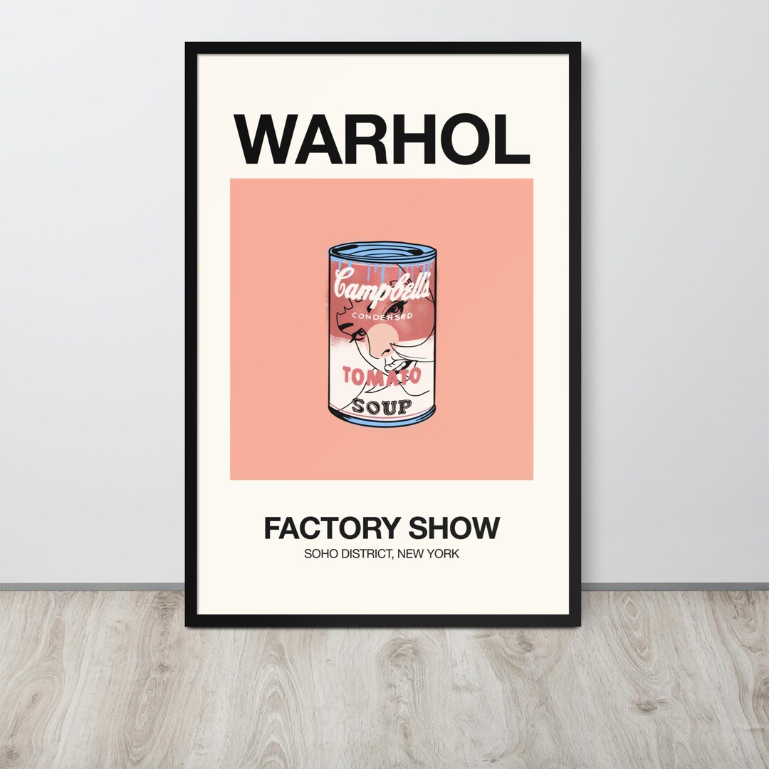 Andy Warhol Tomato Soup Wall Art Print, Andy Warhol Tomato Soup Poster ...