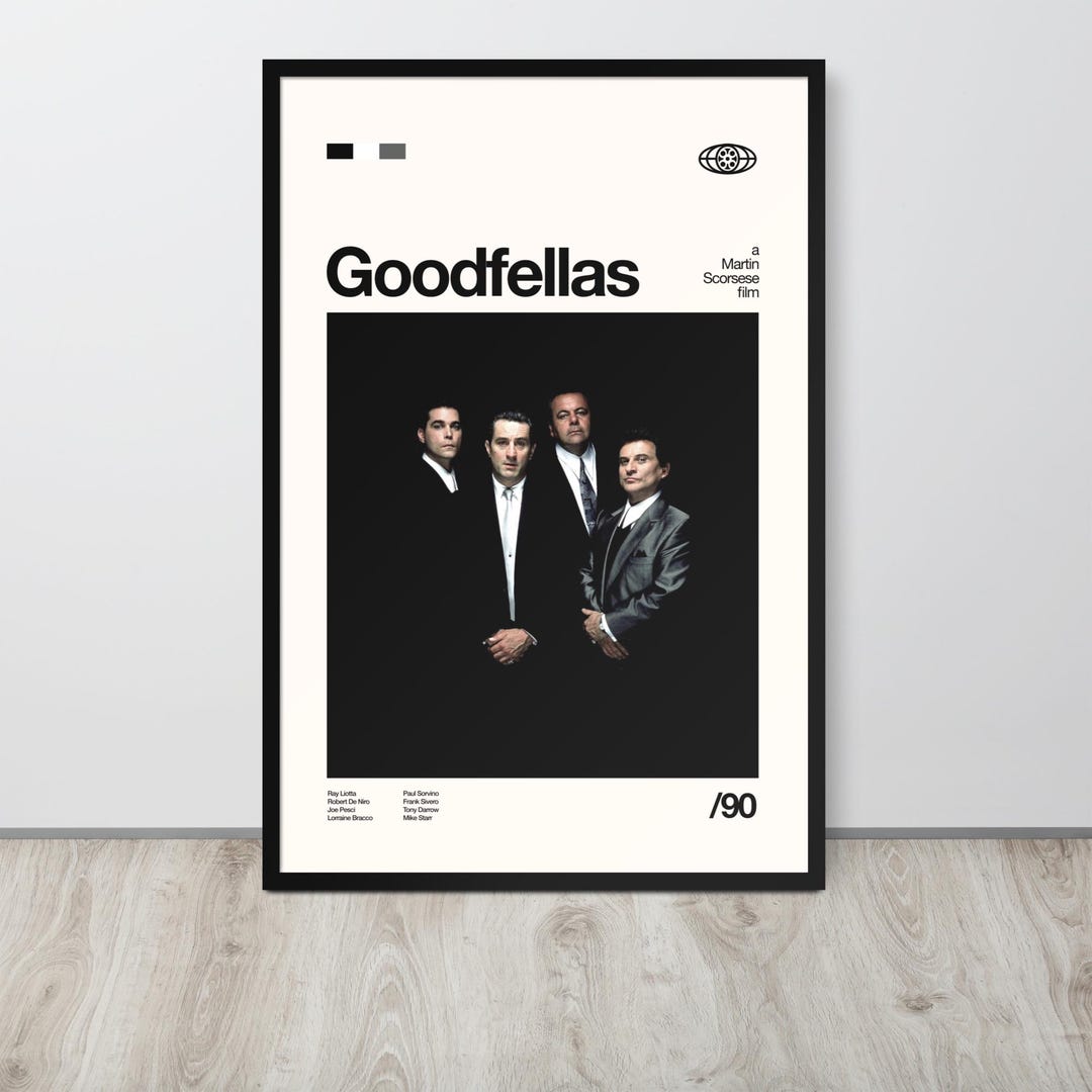 Goodfellas Poster, Minimalist Poster, Martin Scorsese, Robert De Niro ...