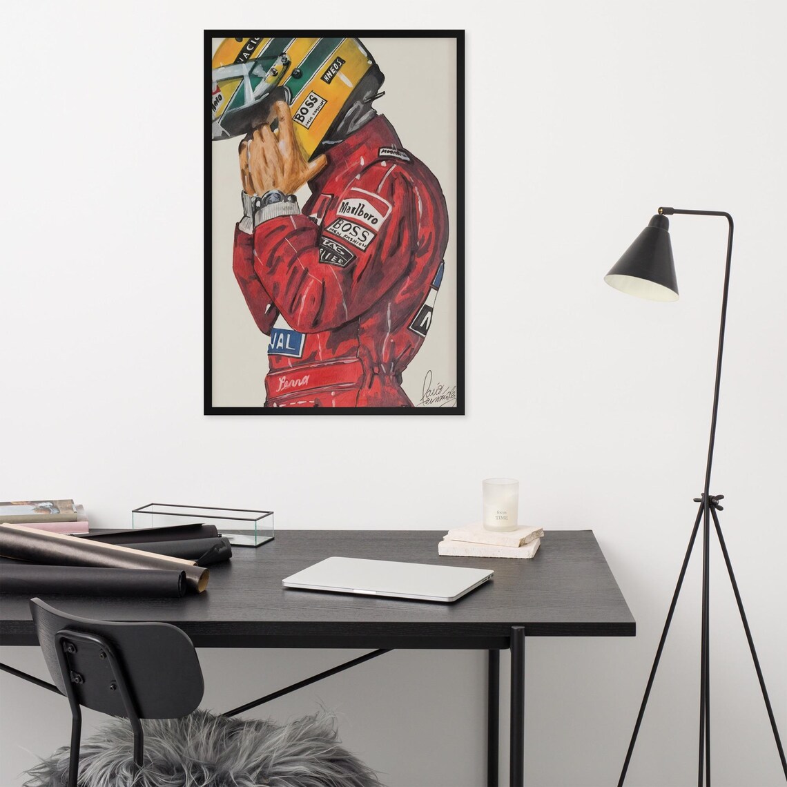 Ayrton Senna F1 Poster - Formula 1 Wall Art - Ayrton Senna Print - F1 ...