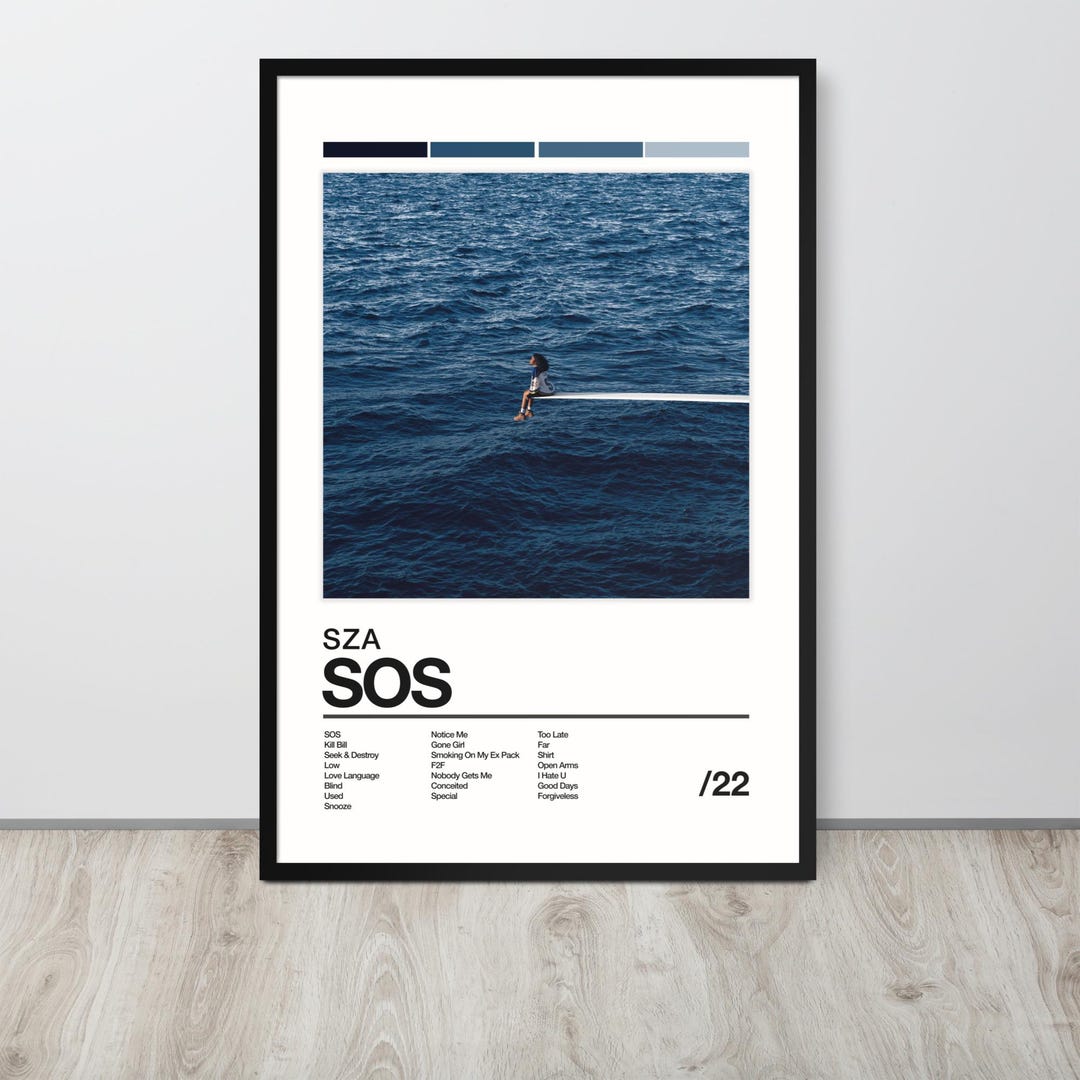 SZA SOS Album Poster - Iconic R&B Music Artwork, SZA Fan Art for ...