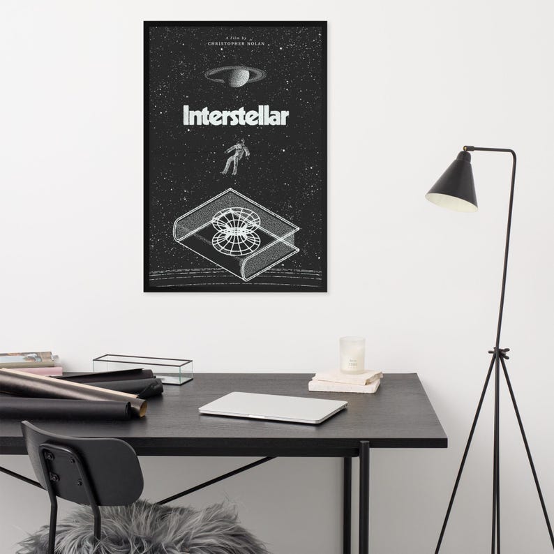 Interstellar Movie Poster - Sci-fi Film Art - Space Adventure Wall ...