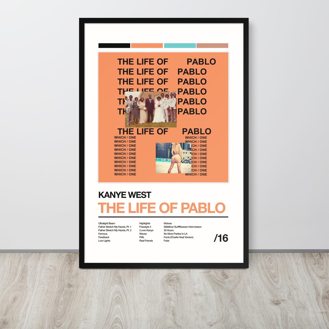 Kanye West - the Life of Pablo - Yeezy, Minimal Poster Art, Hip Hop ...