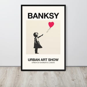 Girl With Balloon Banksy Graffiti Poster, Printable Wall Art, Street ...