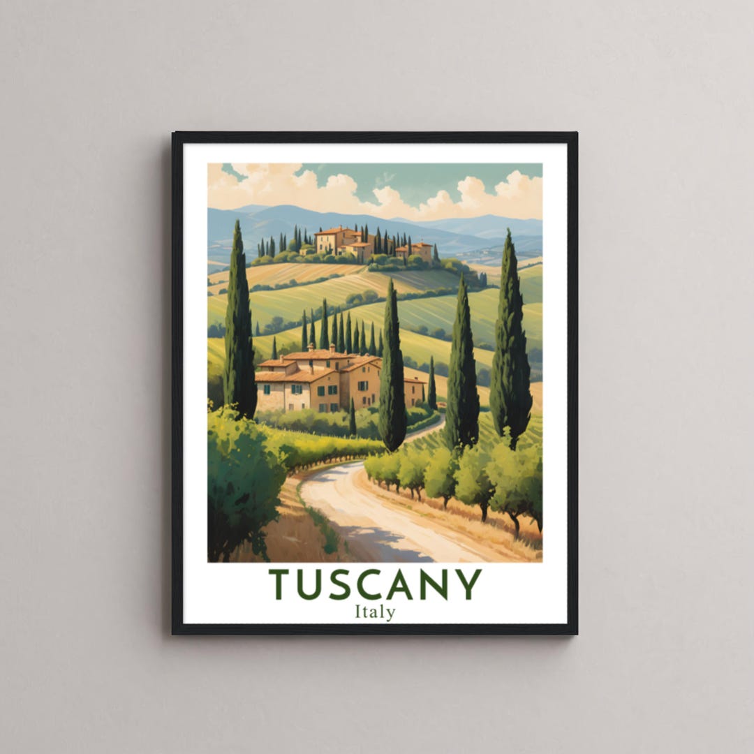 Tuscany Art Print, Tuscany Print, Italy Wall Art, Italy Poster, Tuscany ...