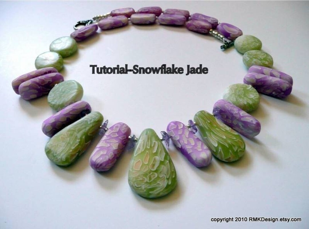 TUTORIAL: Snowflake Jade Beads and Necklace - Etsy