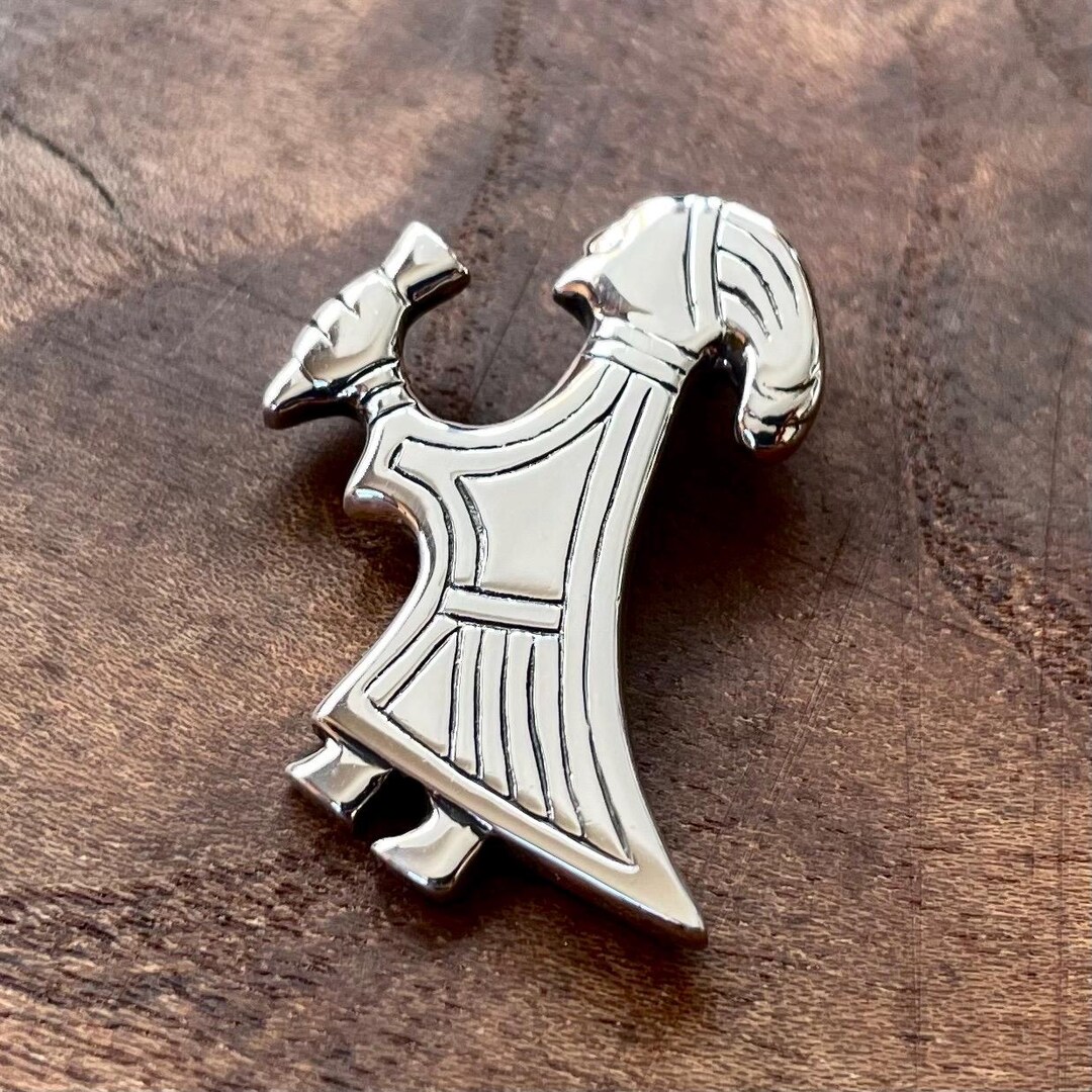 Viking Valkyrie Pendant [silver 925] With Deerskin Cord/ Valkyrja ...