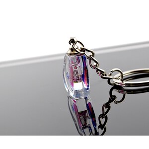 Custom Name-on-rice Charm Keychain or Phone Strap | Personalized Name on Grain of Rice in Glass ...