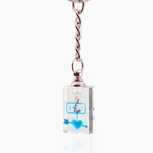 Custom Name on Rice Glass Vial Keychain or Phone Strap | Personalized ...