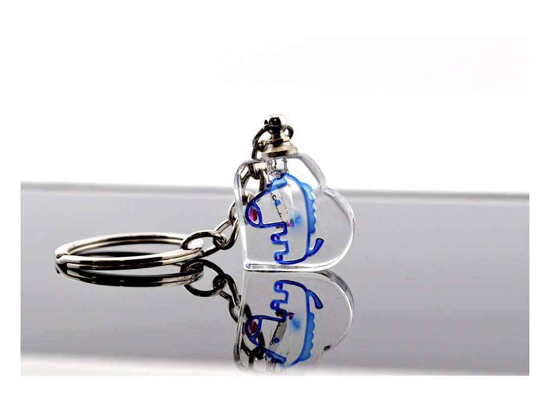 Custom Name on Rice Charm Keychain or Phone Strap | Personalized Name on Grain of Rice in Glass ...