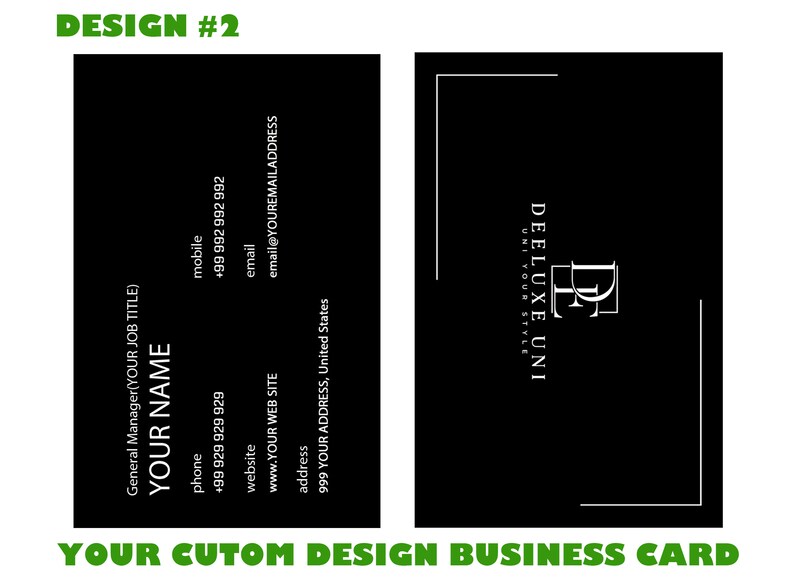 Personalized Black Metal Business Cards, Laser Engraved Anodized ...