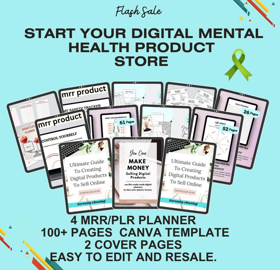 PLR/MRR Vision Board Planner, Moon Astrology Planner, Weight Loss ...
