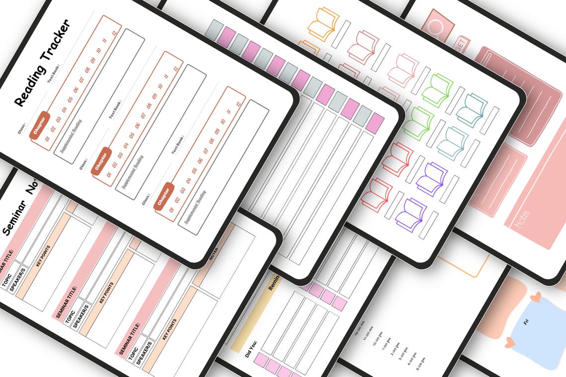 Kids Study Schedule Planner, Academic Planner, Student Planner, Back to ...