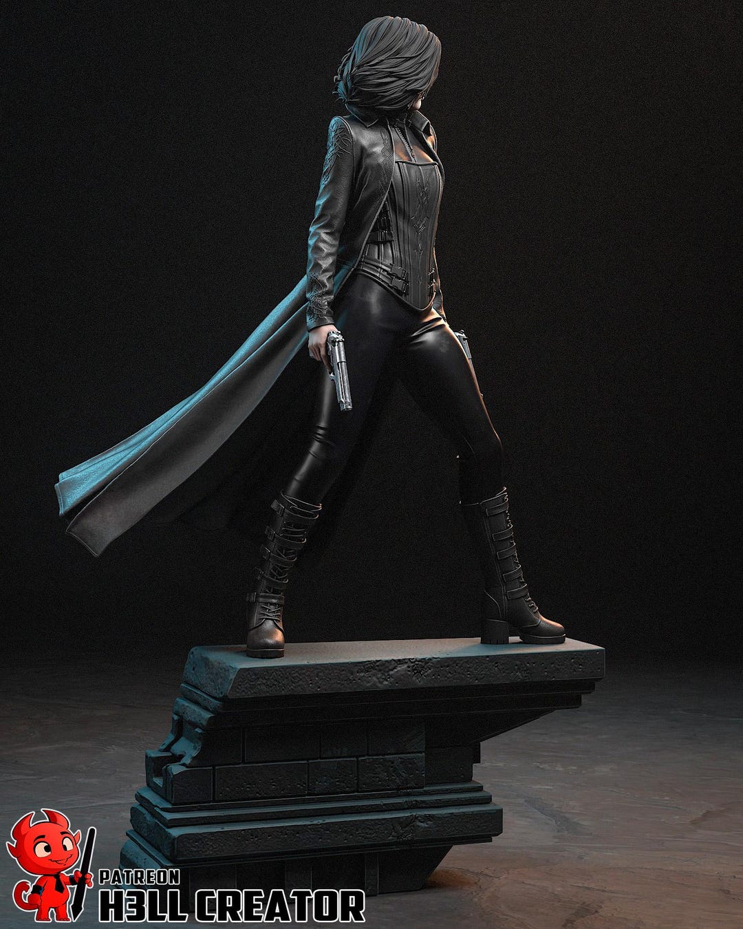 Selene Underworld Fan Art Statue H3ll Creator Resin 3dprint Figure ...