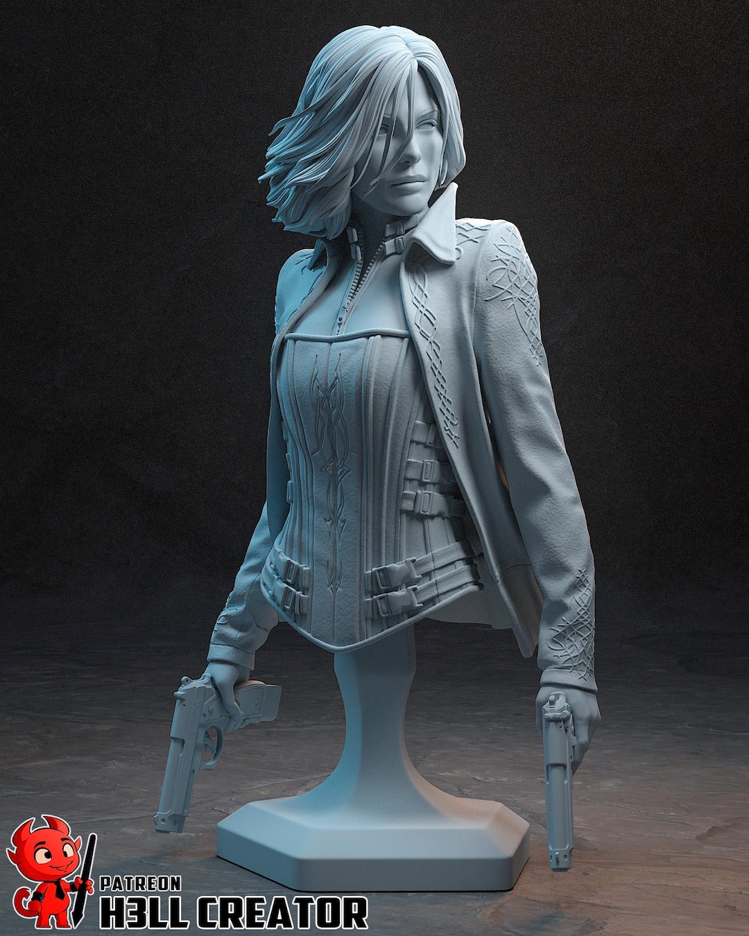 Selene Underworld Bust Fan Art H3ll Creator Resin 3dprint Figure ...