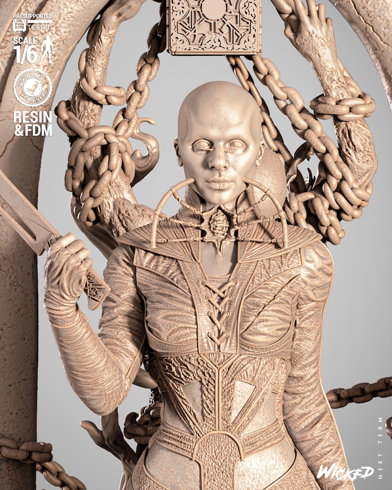 Hellraiser Movie Female Cenobite Statue Wicked3d Resin 3dprint Figure ...