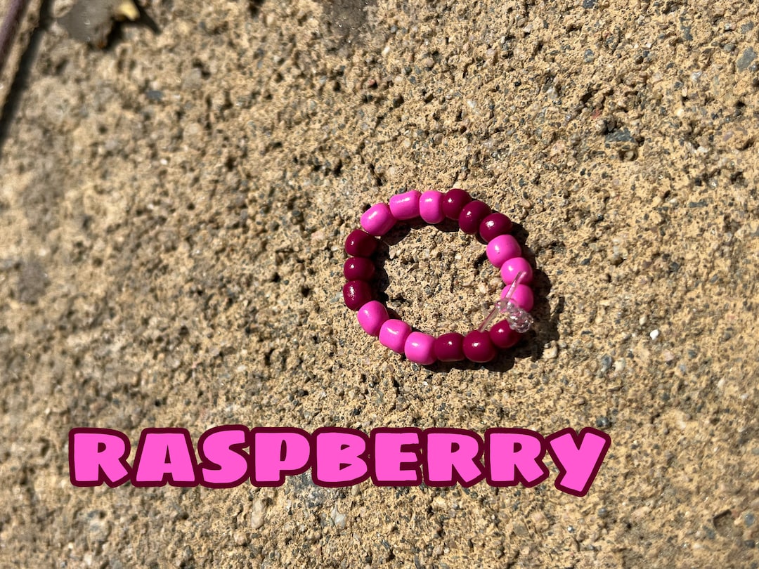 Raspberry (beaded Ring) - Etsy