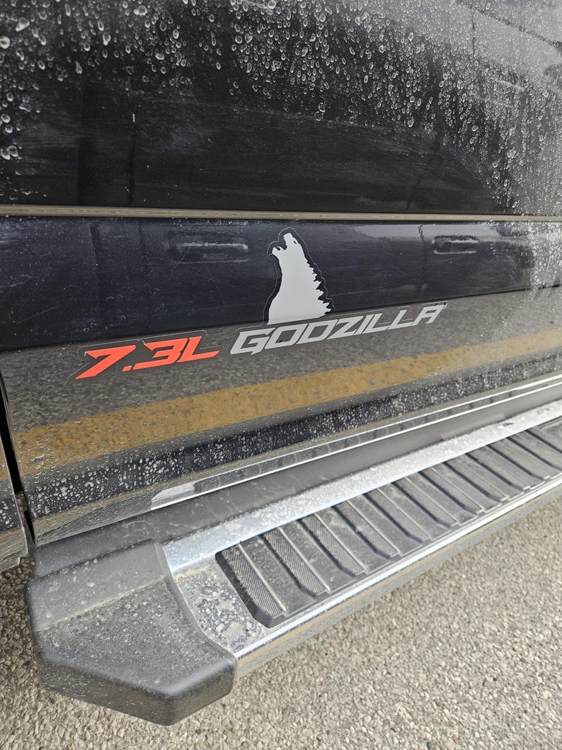 Godzilla Vinyl Sticker Decal Multi Color, 7.3L Godzilla Vinyl Perfect ...