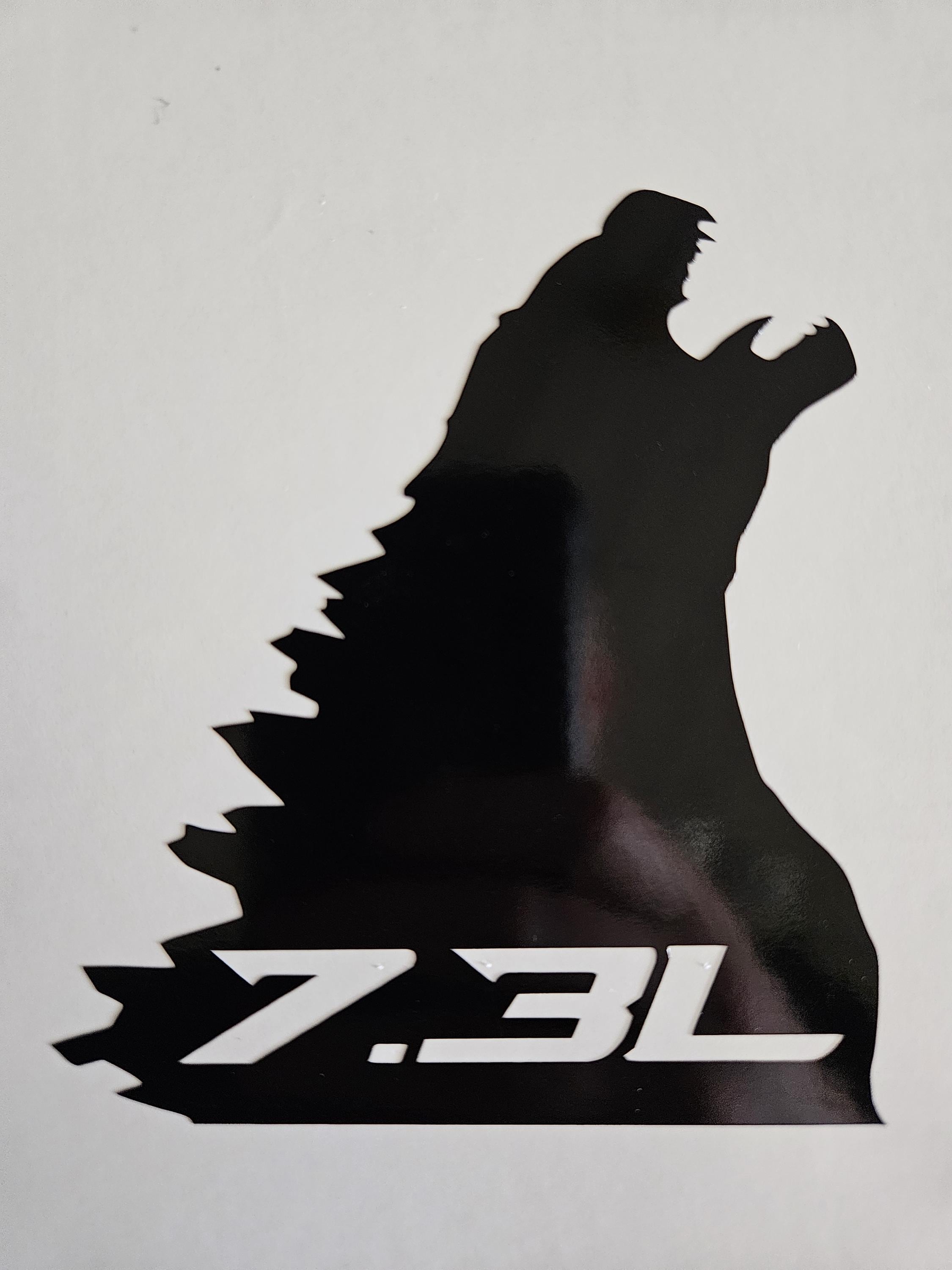 7.3L Godzilla Vinyl Decal Perfect for Your Vehicle Equipped With the ...