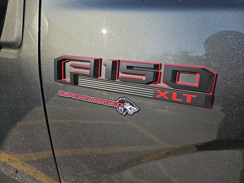 Supercharged Sticker Vinyl Laminated, Custom Coyote Supercharged ...