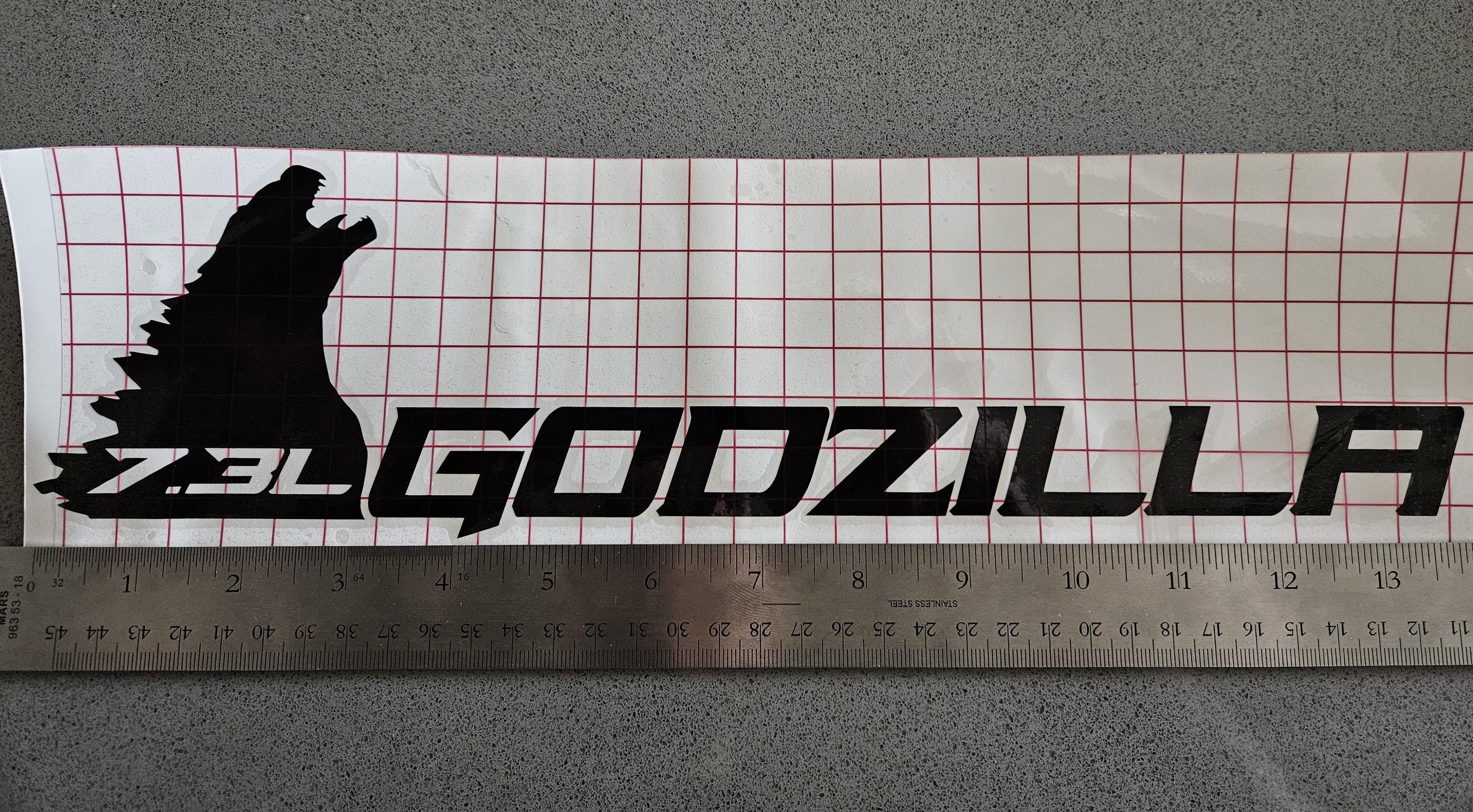 Godzilla Vinyl Sticker Decal, 7.3L Godzilla Vinyl Perfect for Vehicles ...