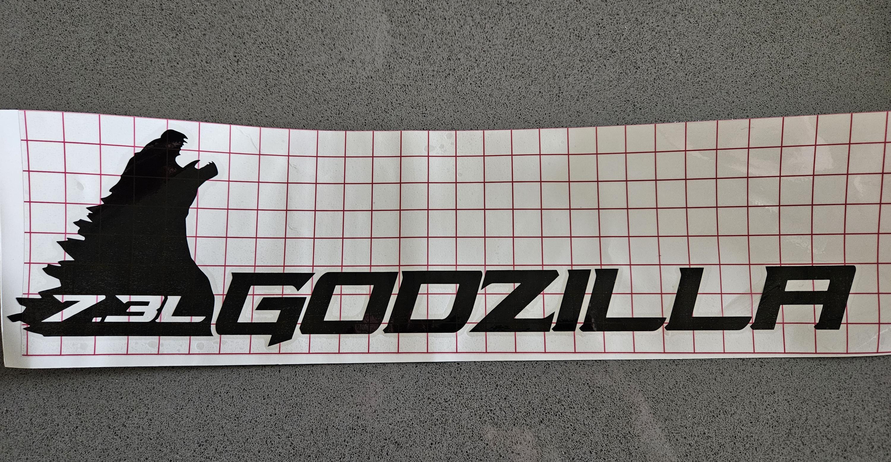 Godzilla Vinyl Sticker Decal, 7.3L Godzilla Vinyl Perfect for Vehicles ...