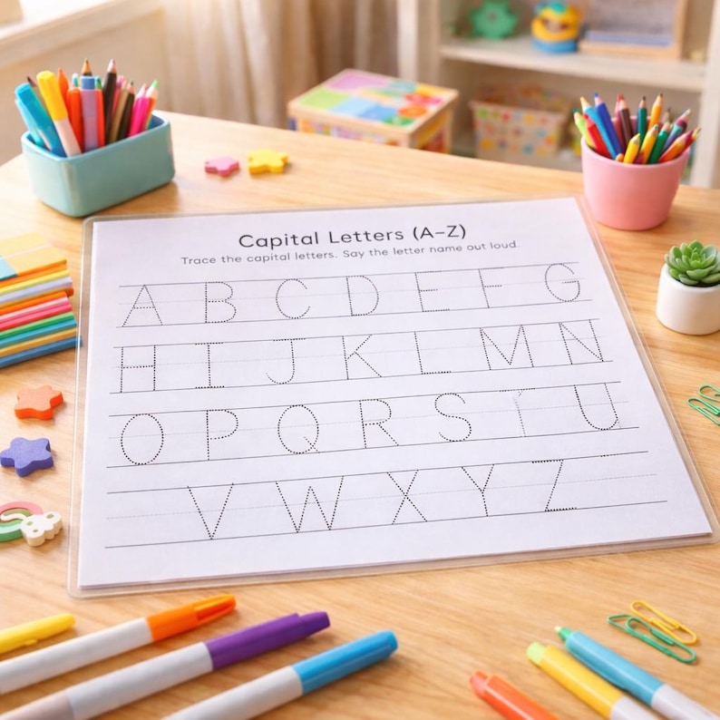 Personalized Name Tracing Mats | Alphabet, Numbers & Shapes | Reusable ...