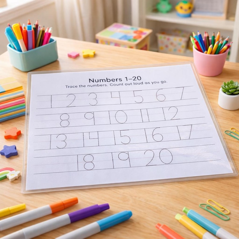 Personalized Name Tracing Mats | Alphabet, Numbers & Shapes | Reusable ...