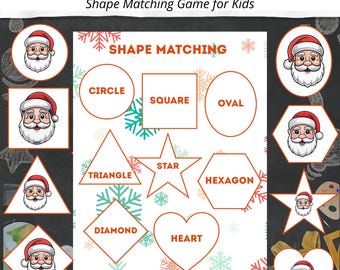 Snowman Shape Match Activity | 8 Shapes | Activity + Cut-out Sheets ...