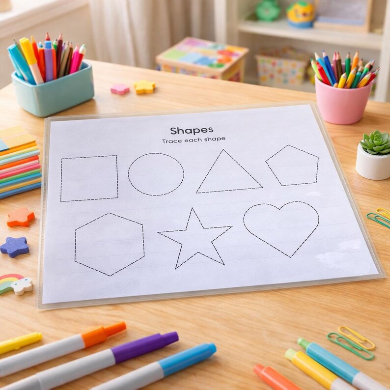 Personalized Name Tracing Mats | Alphabet, Numbers & Shapes | Reusable ...