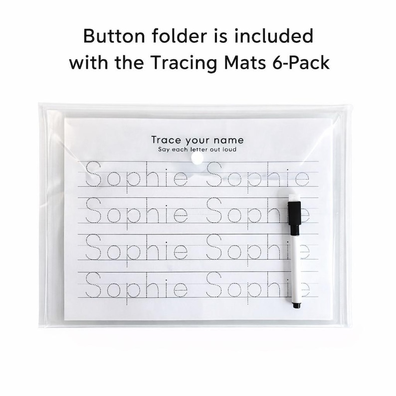 Personalized Name Tracing Mats | Alphabet, Numbers & Shapes | Reusable ...