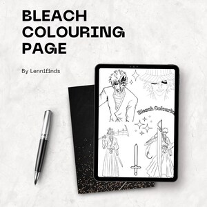 Bleach Inspired Colouring Page - Etsy