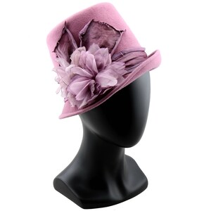 Top Hat Dusty Pink Top Hat Victorian Riding Hat Women's Top Hat Gypsy ...