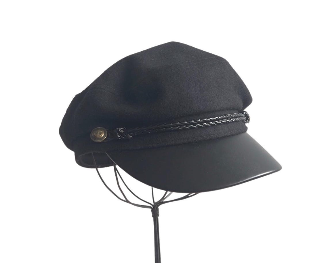 Greek Sailor Cap: Mariner's Nautical Hat With Rope Trim - Etsy