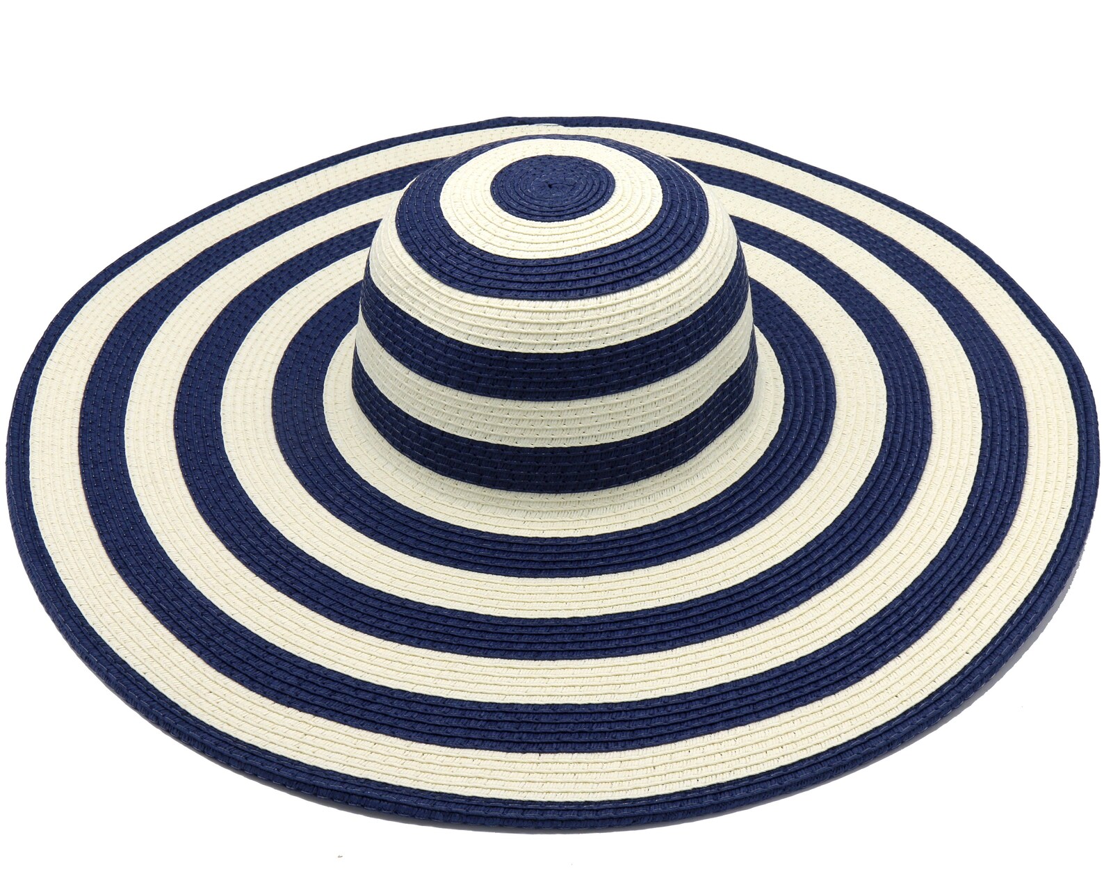 Giant Sunhat 6 Inch Brim Hat Striped Sunhat Wide Sunhat Summer | Etsy