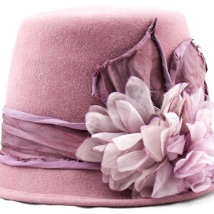 Top Hat Dusty Pink Top Hat Victorian Riding Hat Women's Top Hat Gypsy ...