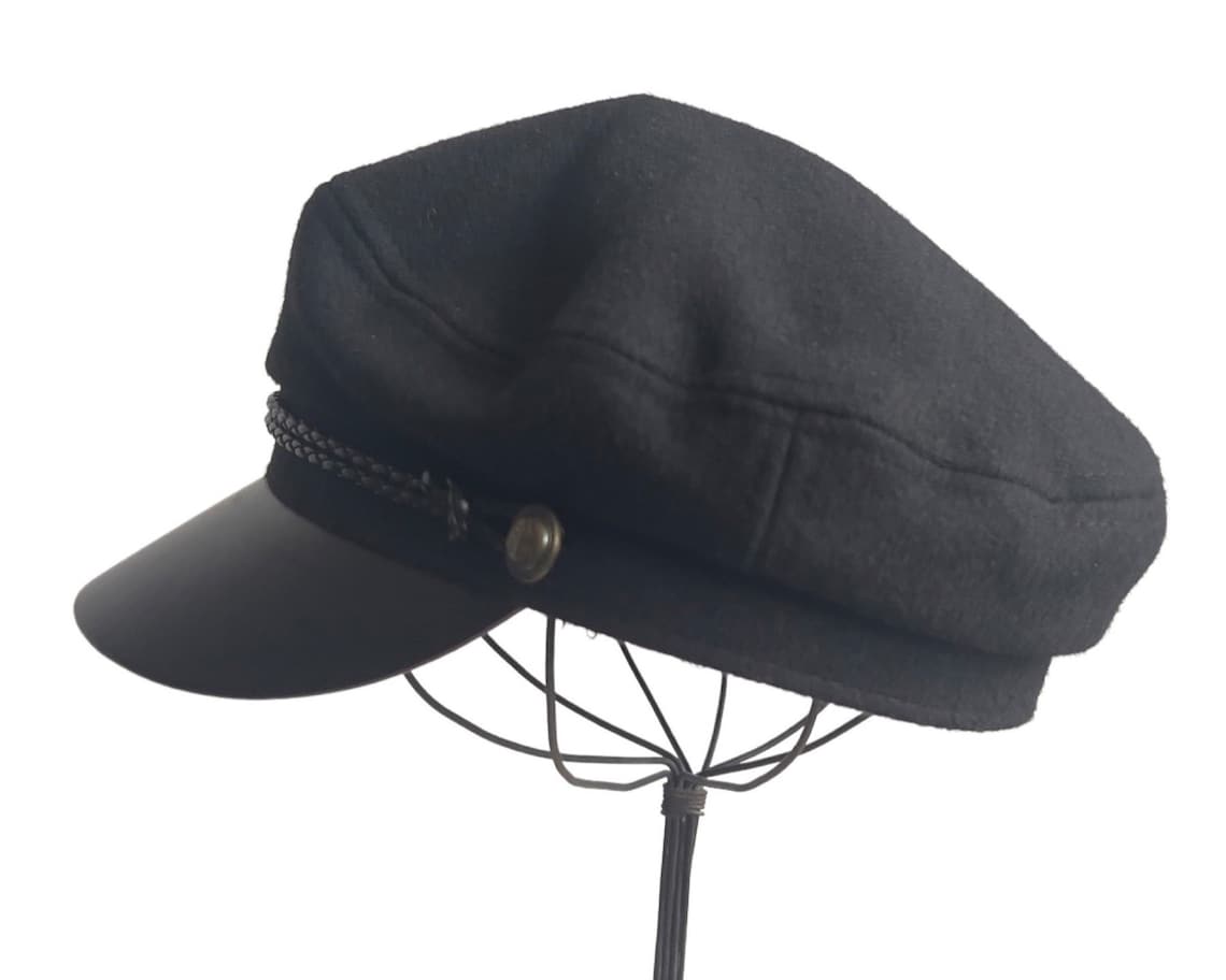 Greek Sailor Cap: Mariner's Nautical Hat With Rope Trim - Etsy