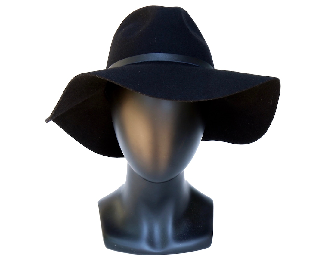 Wide Brimmed Fedora Hat Floppy Women's Hat Winter Accessories Wool Felt ...