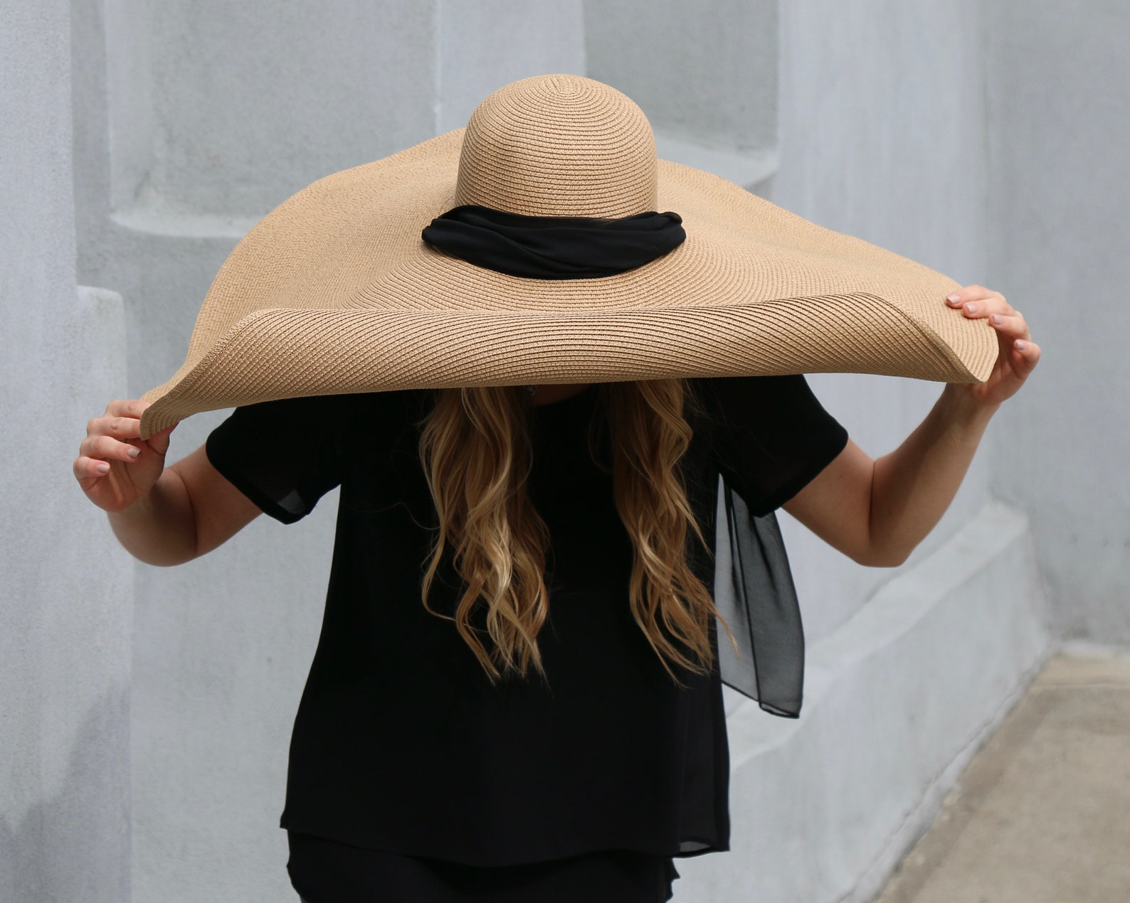 Giant Sun Hat Oversized Women's Straw Hat Wide Brim Hat - Etsy