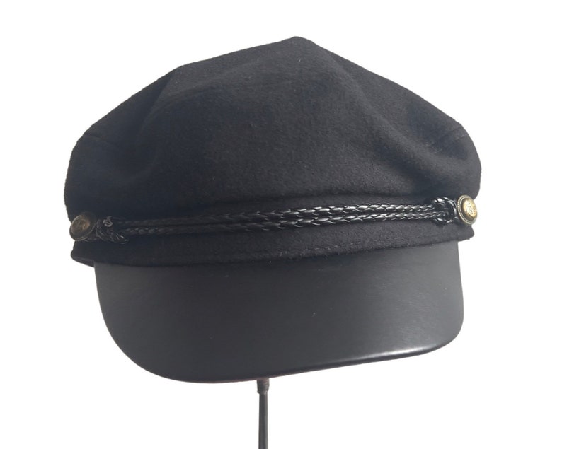 Greek Sailor Cap: Mariner's Nautical Hat With Rope Trim - Etsy
