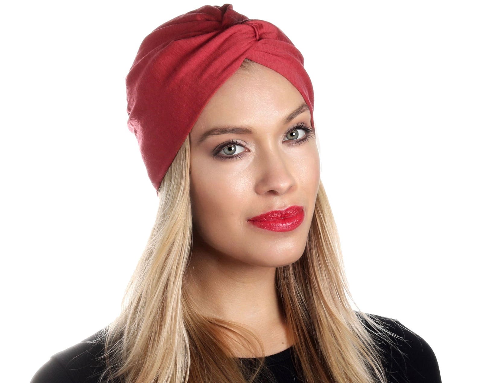 Winter Turban Adults Red Hat Hair Covering Chemo Turban - Etsy