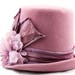 Top Hat Dusty Pink Top Hat Victorian Riding Hat Women's Top Hat Gypsy ...