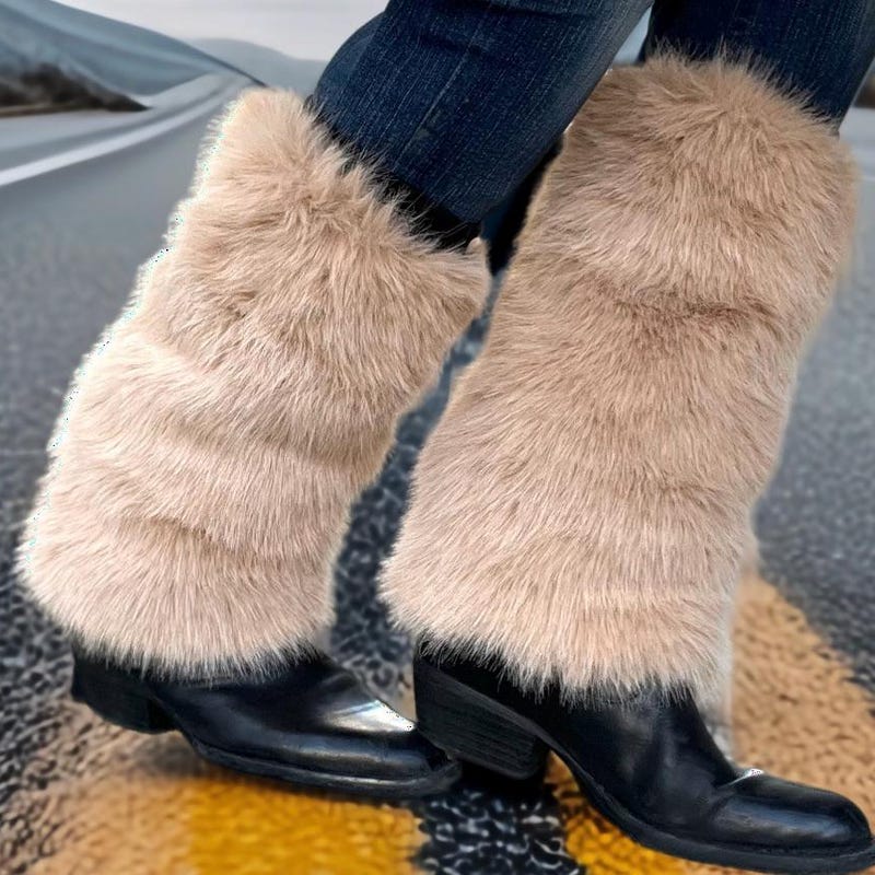 Fur Leg Warmers - Etsy