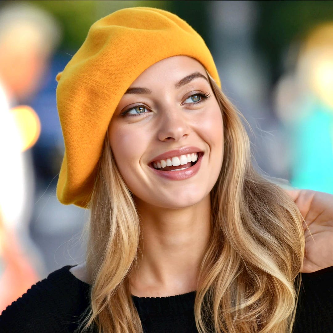 European Wool Beret, Knit French Tam, Fall Fashion - Etsy Australia