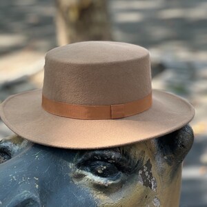 The Oppenheimer Fedora Hat, Camel Wool Felt Hat, Men's Hat, Fall ...